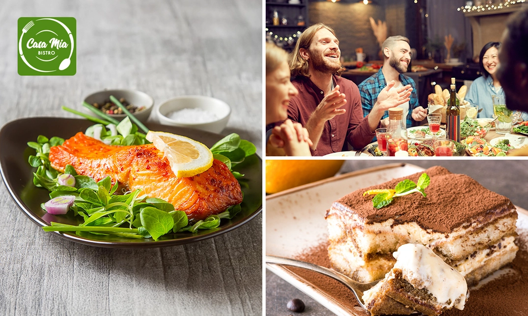 Bistro Casa Mia, 3-gangenlunch of - diner à la carte bespaar 50% in ...